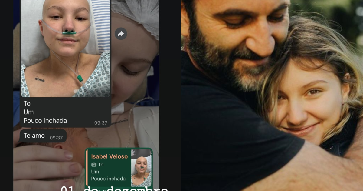 Pai de Isabel Veloso aponta negligência médica e expõe conversas com ...