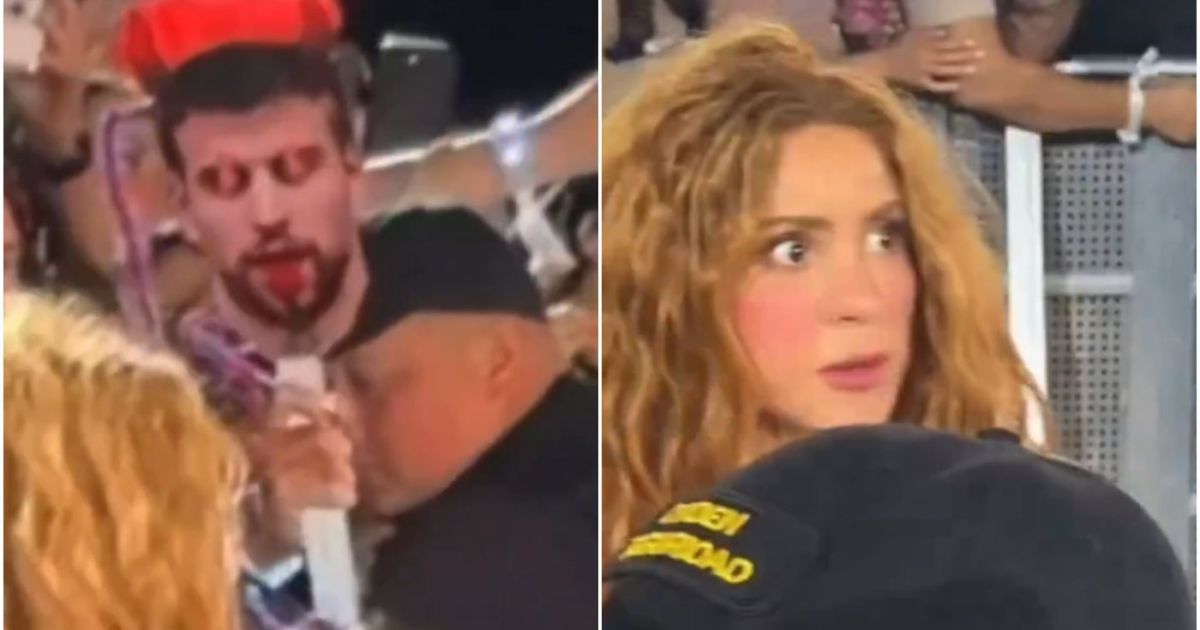 Shakira se assusta com máscara de Piqué em show e momento viraliza ...